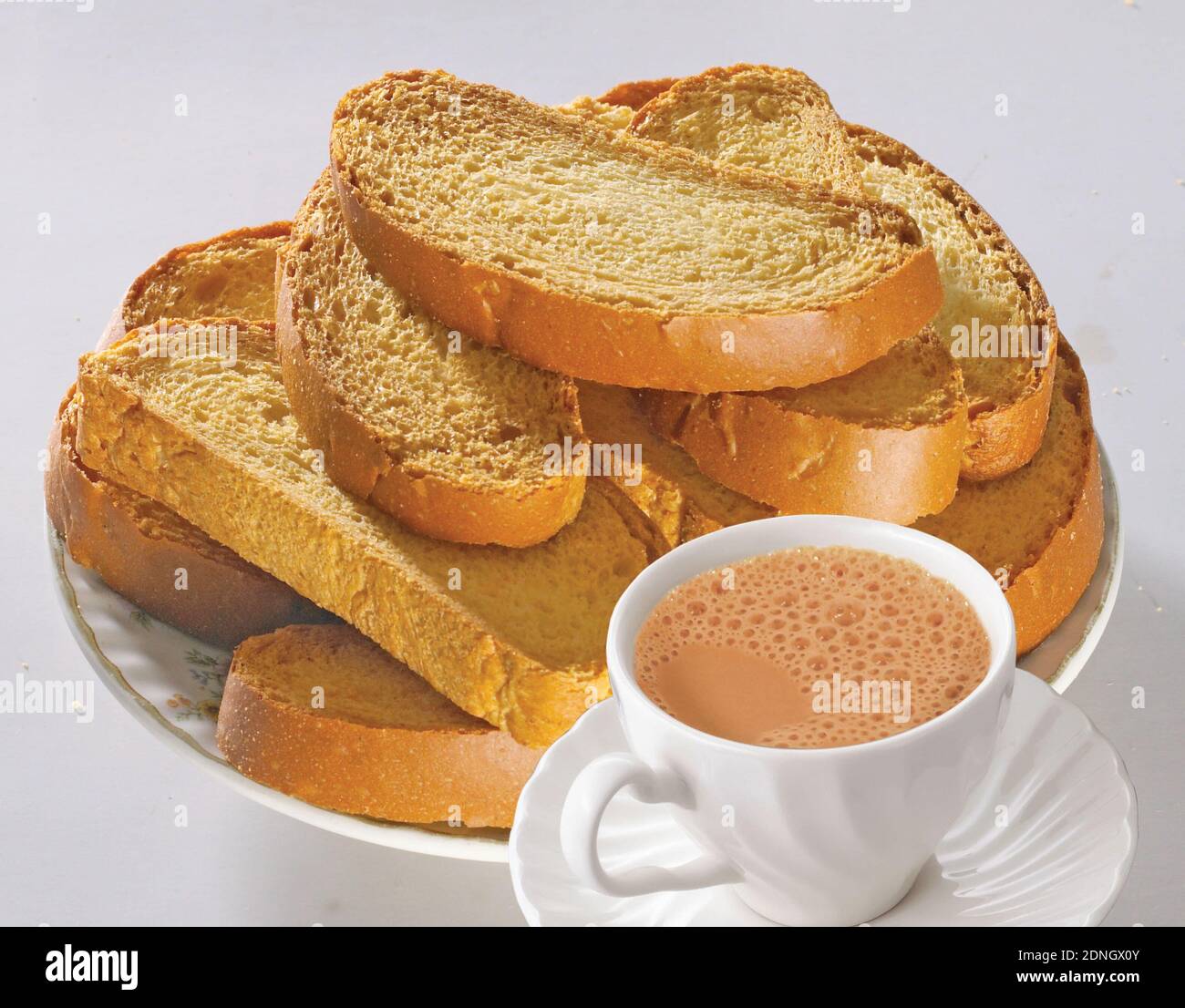 Crunchy Rusk or Toast for healthy life Stock Photo - Alamy