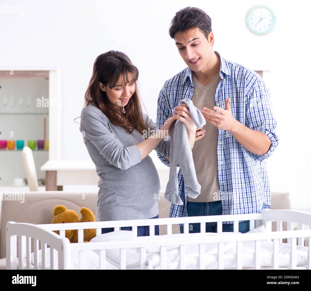 The young parents expecting their first baby Stock Photo - Alamy