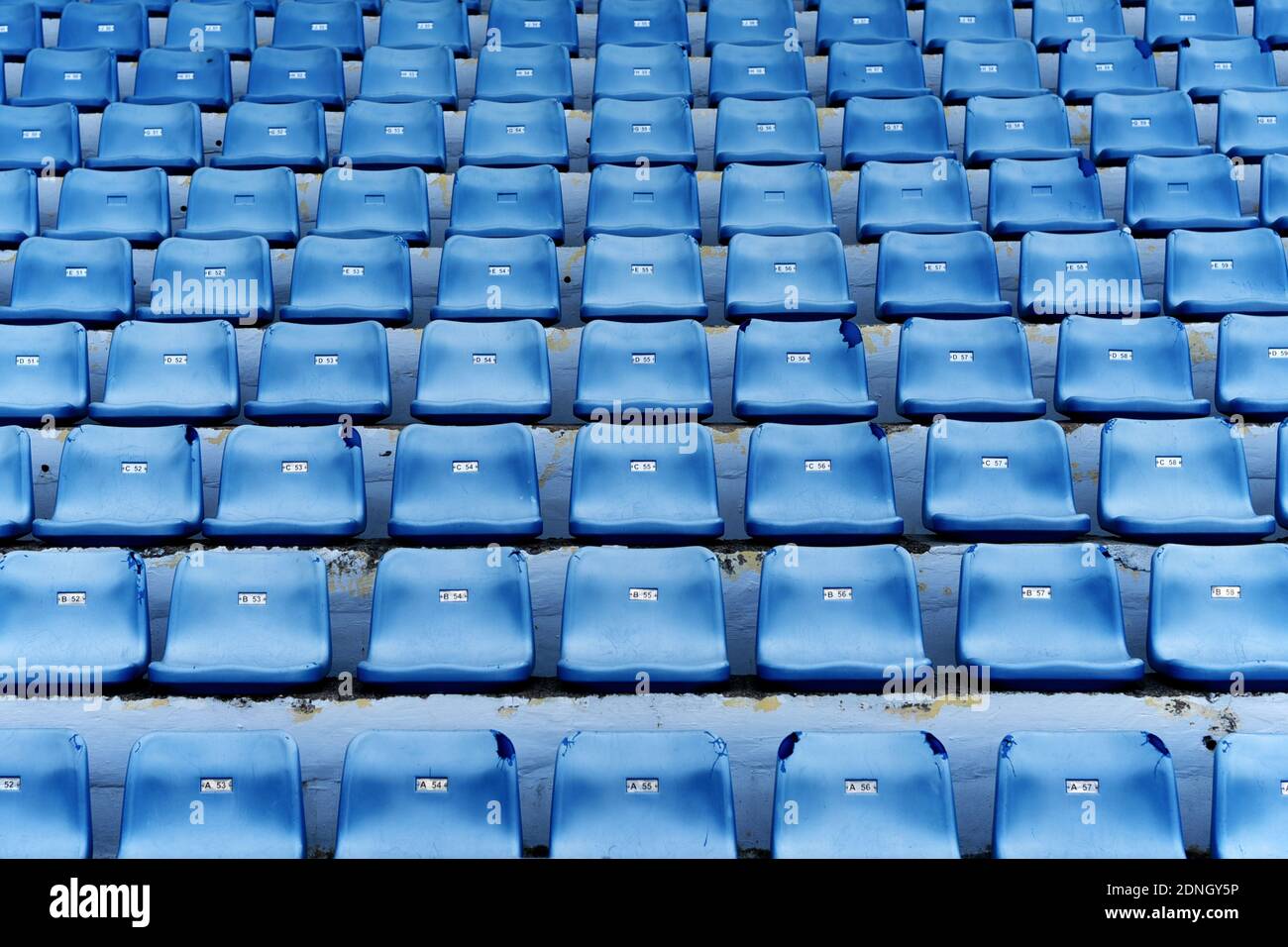 Broken blue chair hi-res stock photography and images - Alamy