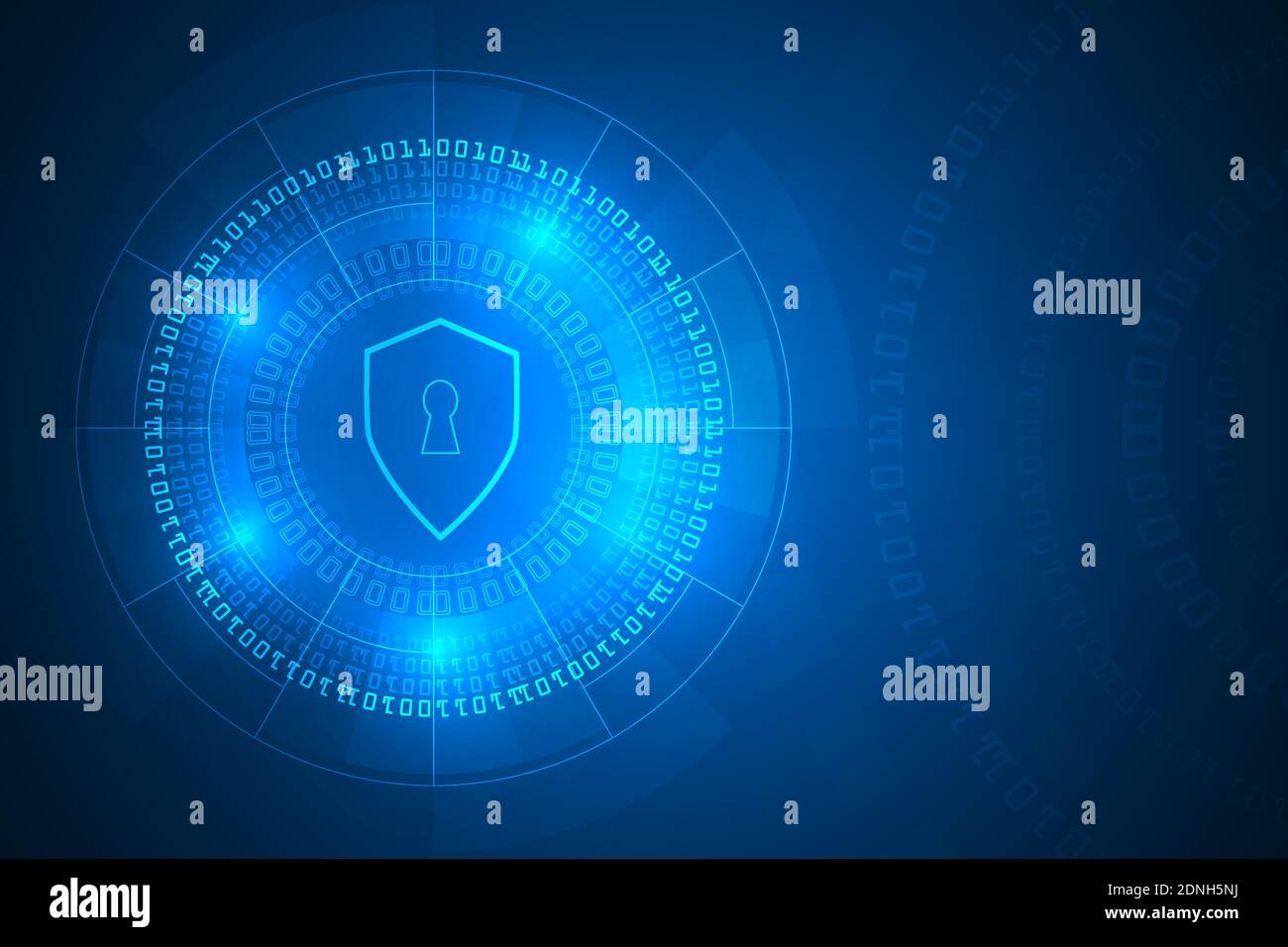 big data visualization technology with padlock security abstract ...