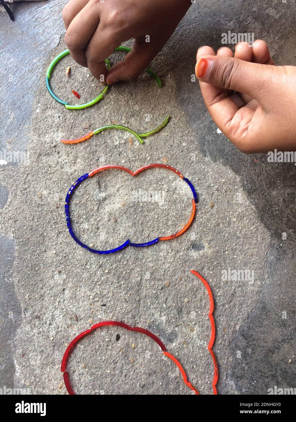 Broken bangles hi-res stock photography and images - Alamy