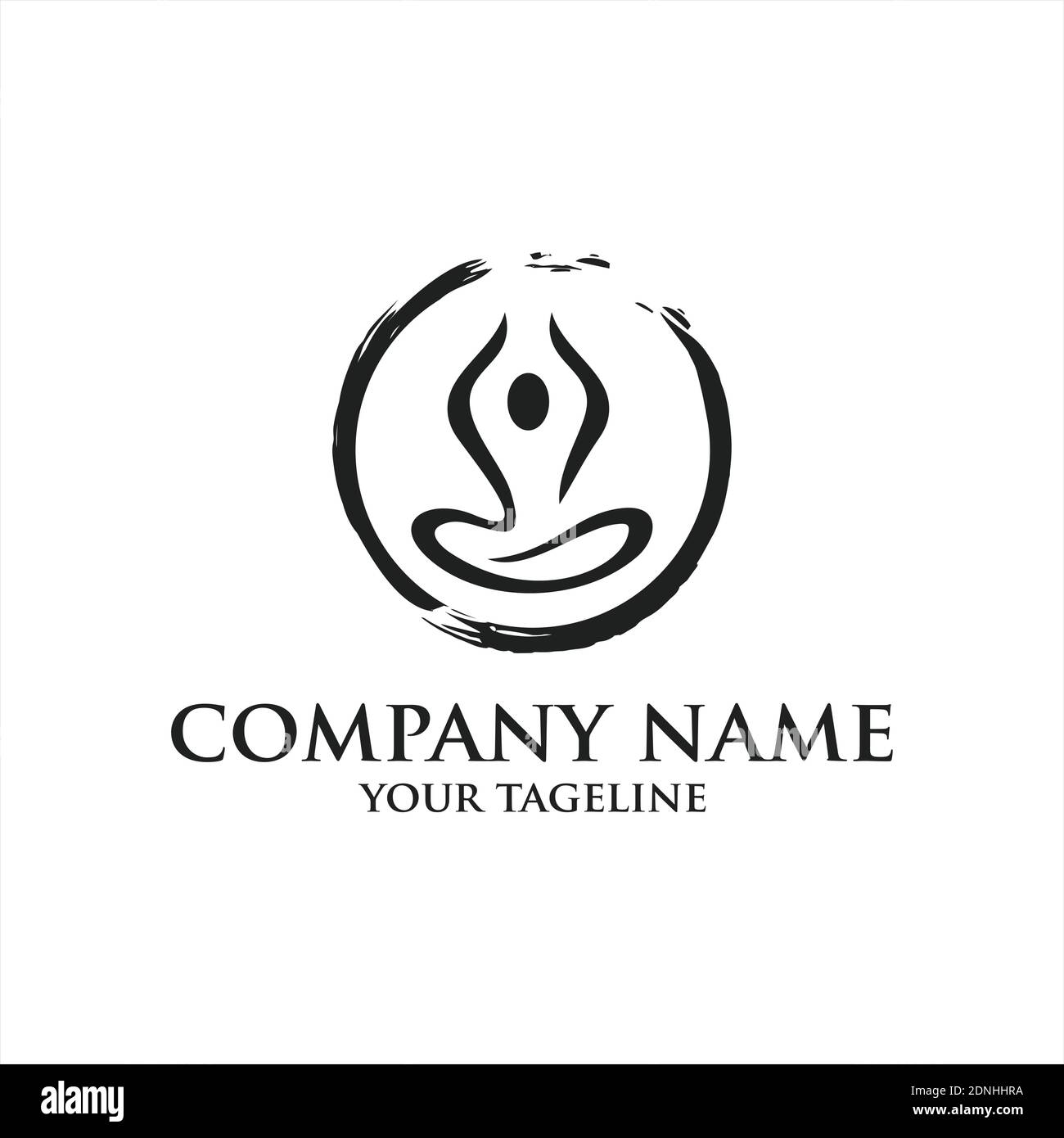 Vector logo design for yoga center. Yoga icon template inspirations ...