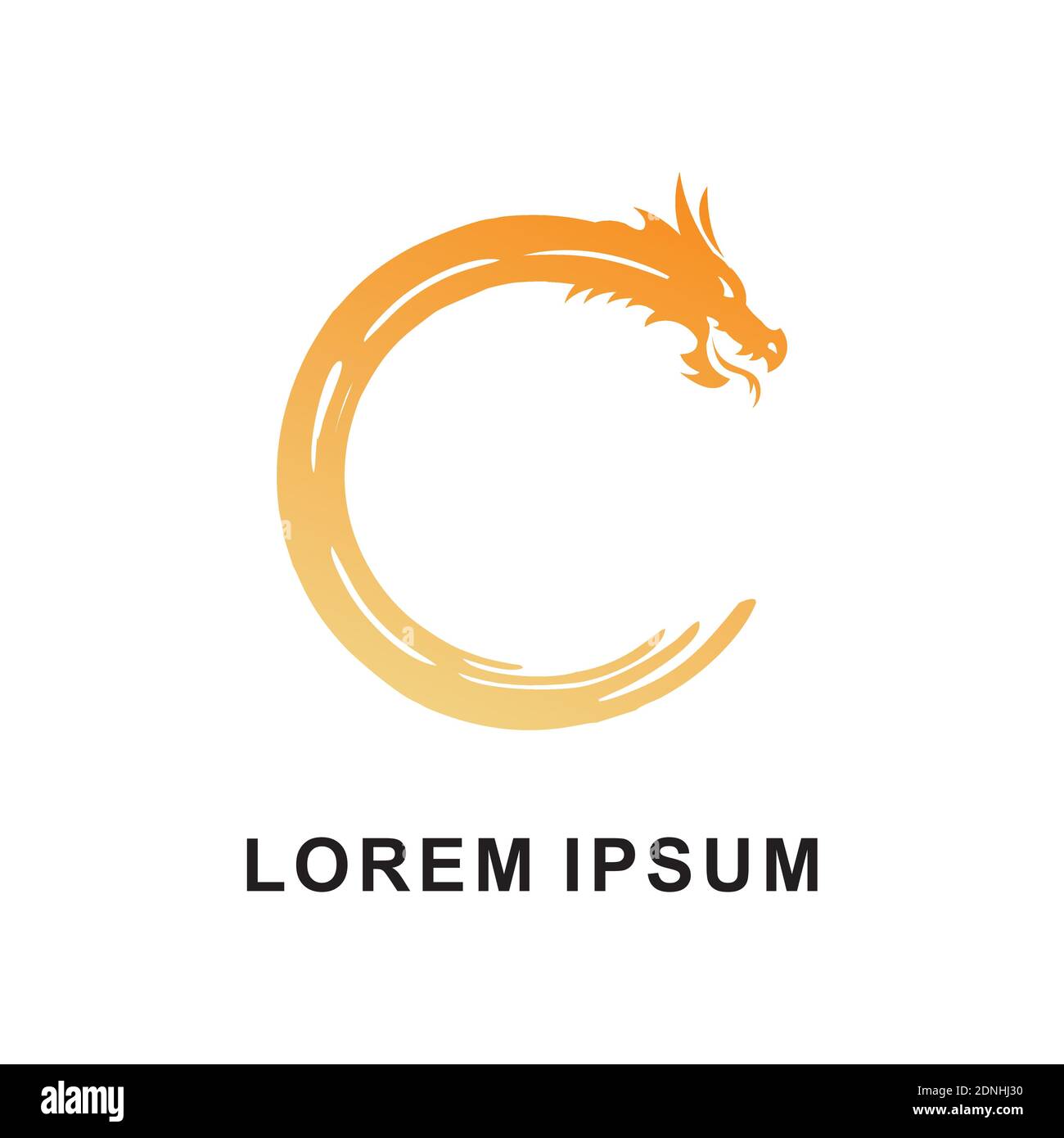 Dragon Logo In Circle