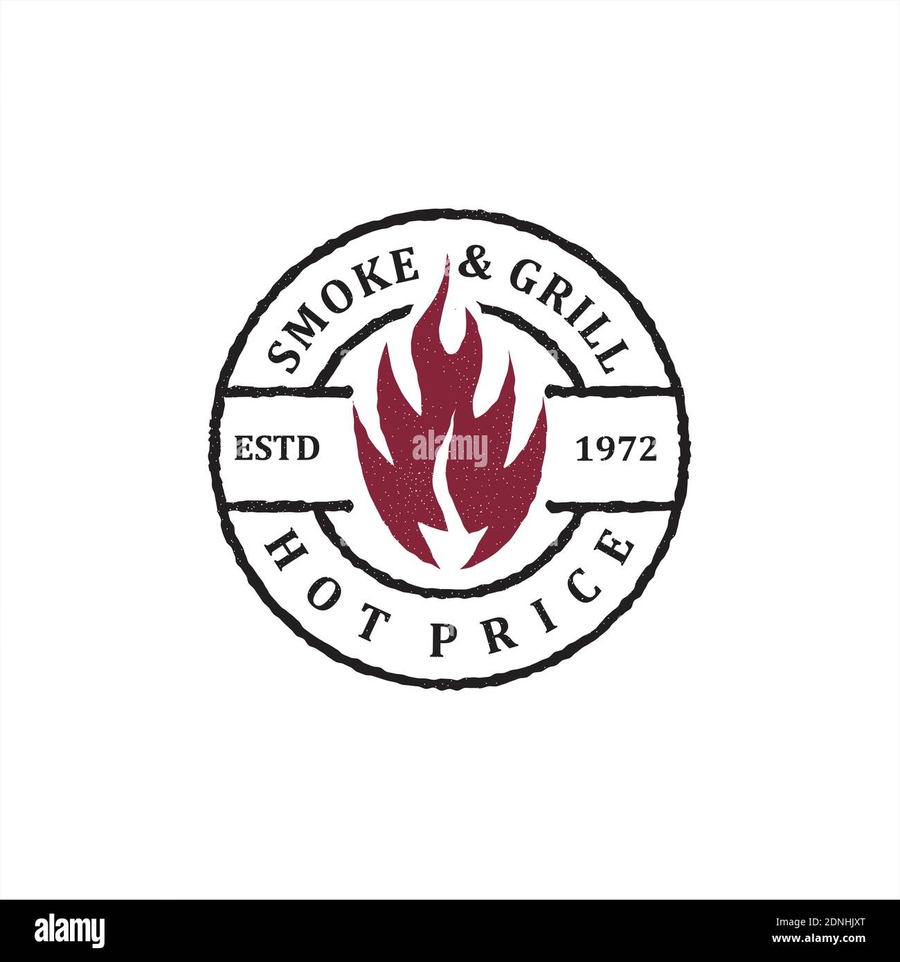 Vintage Retro Rustic BBQ Grill, Barbecue, Barbeque Label Stamp Logo ...