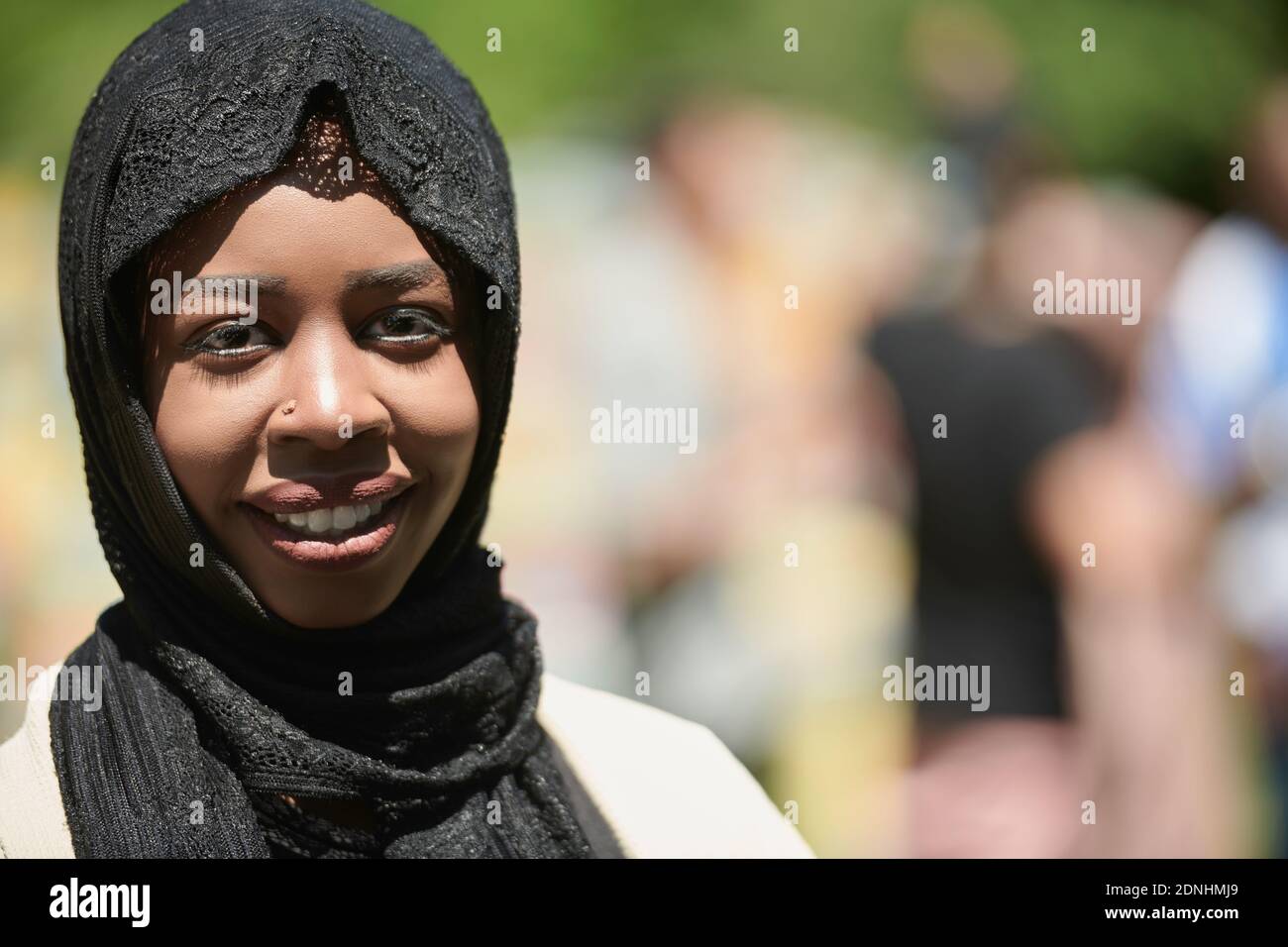 african muslim business woman portrait Stock Photo - Alamy