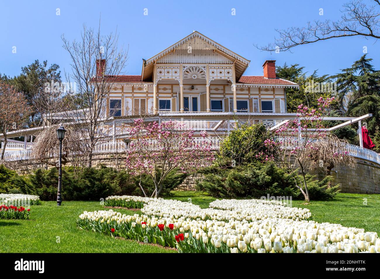 Yellow Mansion in Emirgan Park Stock Photo - Alamy