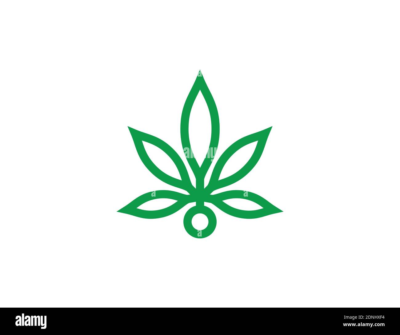 marijuana leaves idea logo icon symbol inspiration template Stock ...