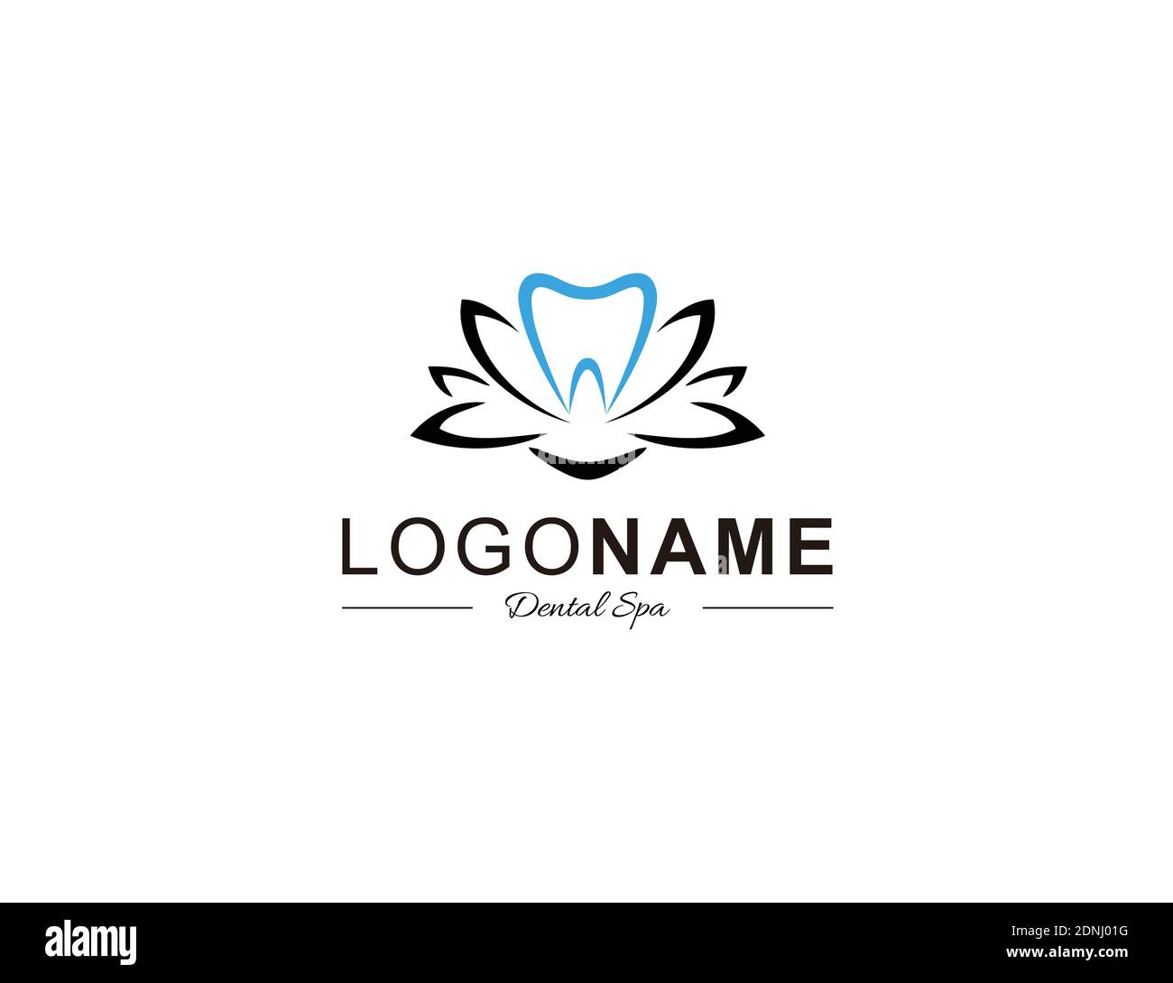 dental flower logo design template for spa Stock Vector Image & Art - Alamy