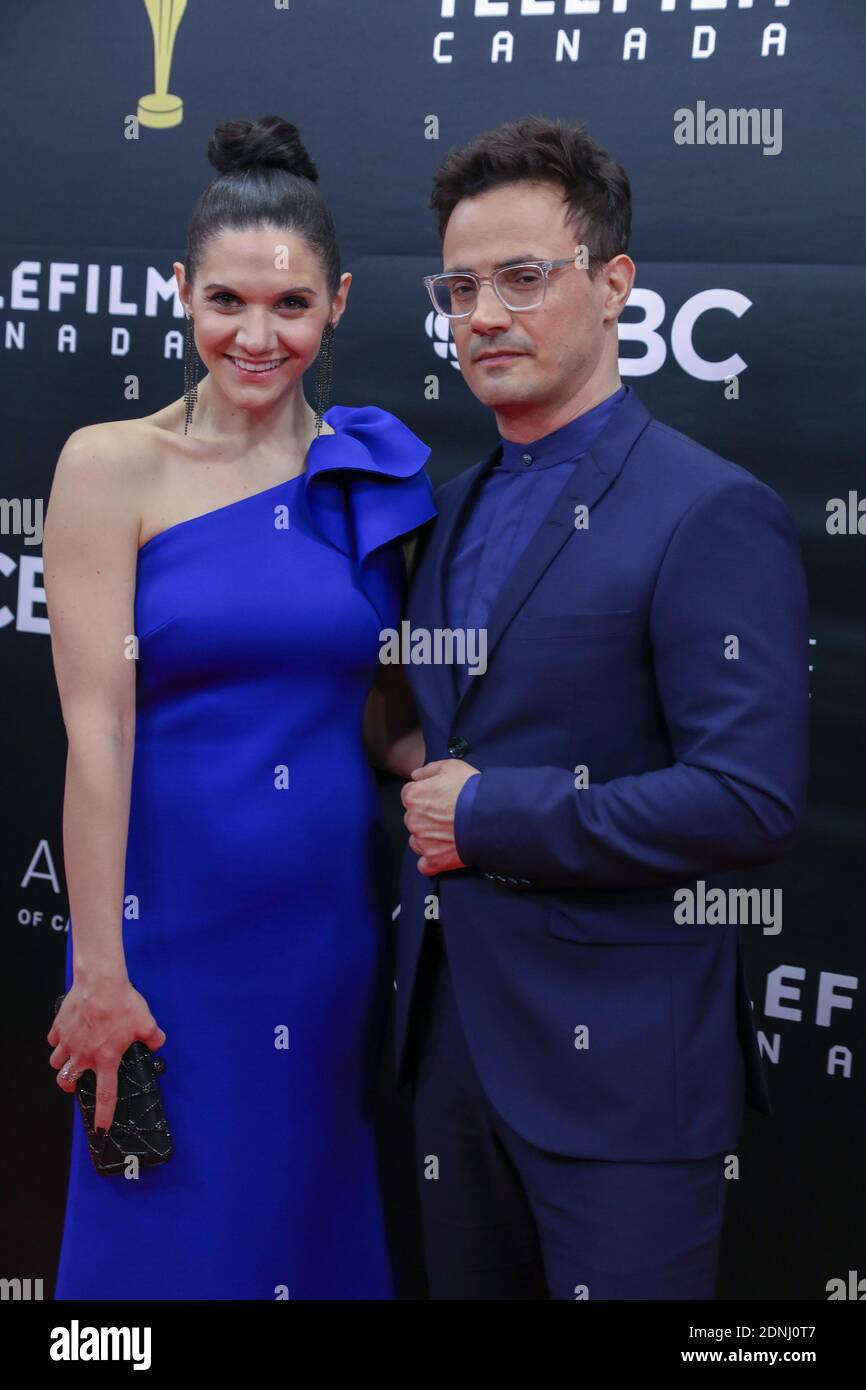 Amy Matysio and Fab Filippo attend the 2019 Canadian Screen Awards ...