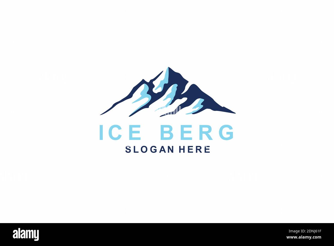 Iceberg logo synbol illustration isolated on white background Stock ...