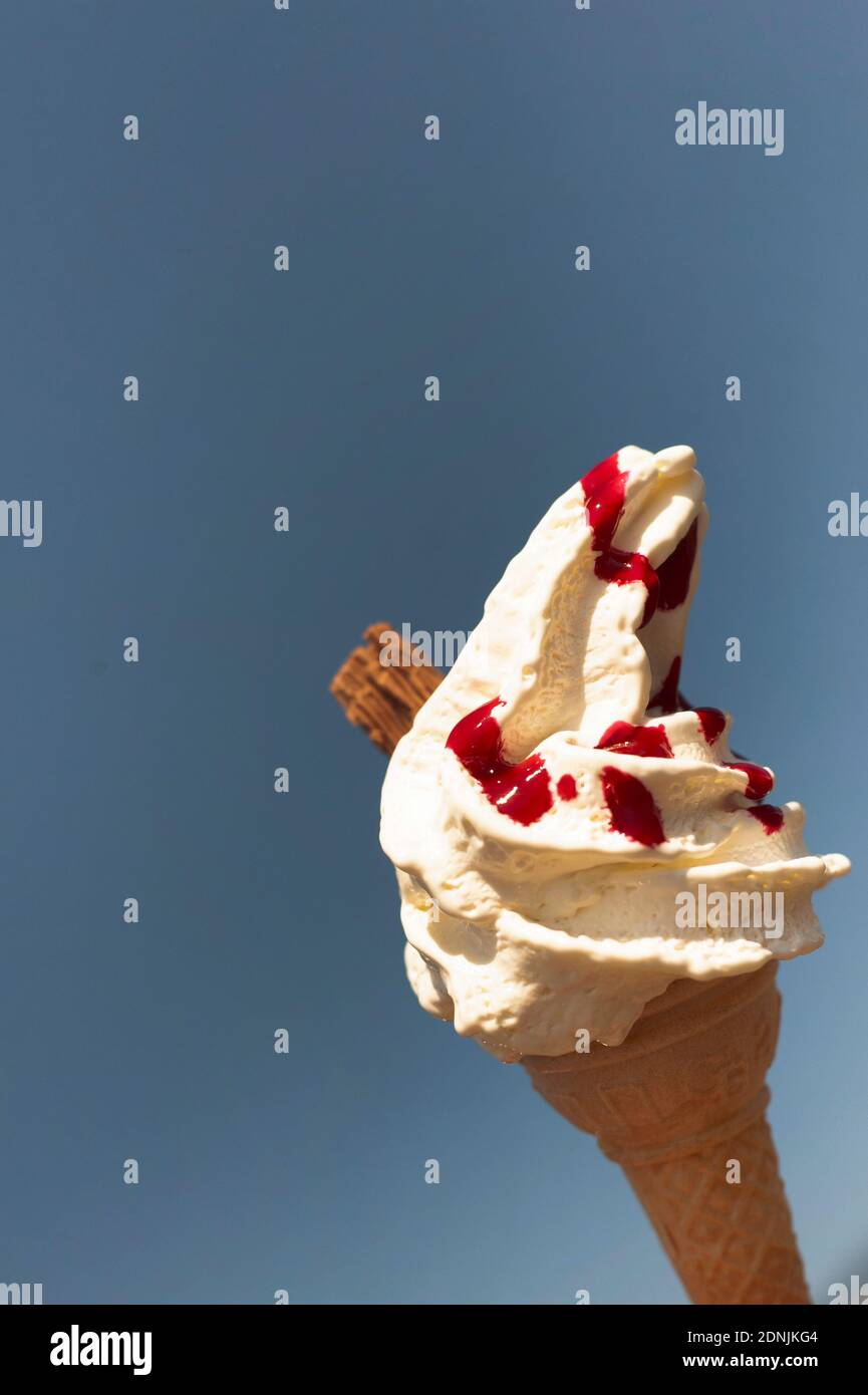 99 ice cream cone with monkeys blood Stock Photo - Alamy