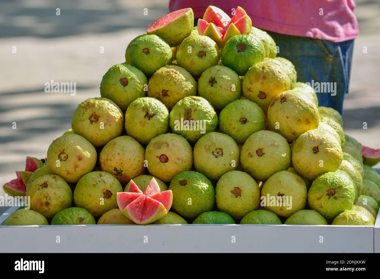 Close-up Of Guavas For Sale At Market Stall Stock Photo - Alamy