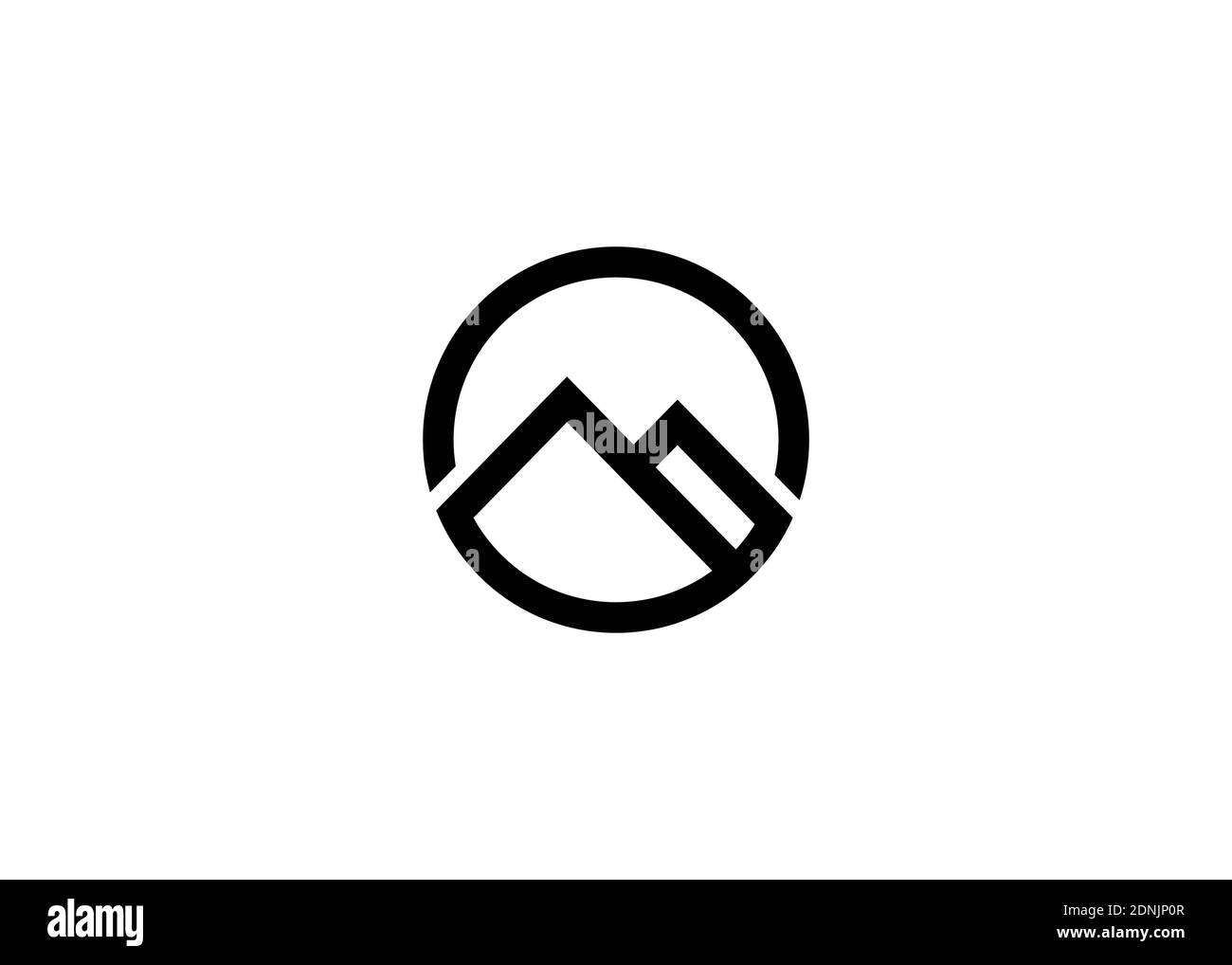 M mountain vector vectors hi-res stock photography and images - Alamy