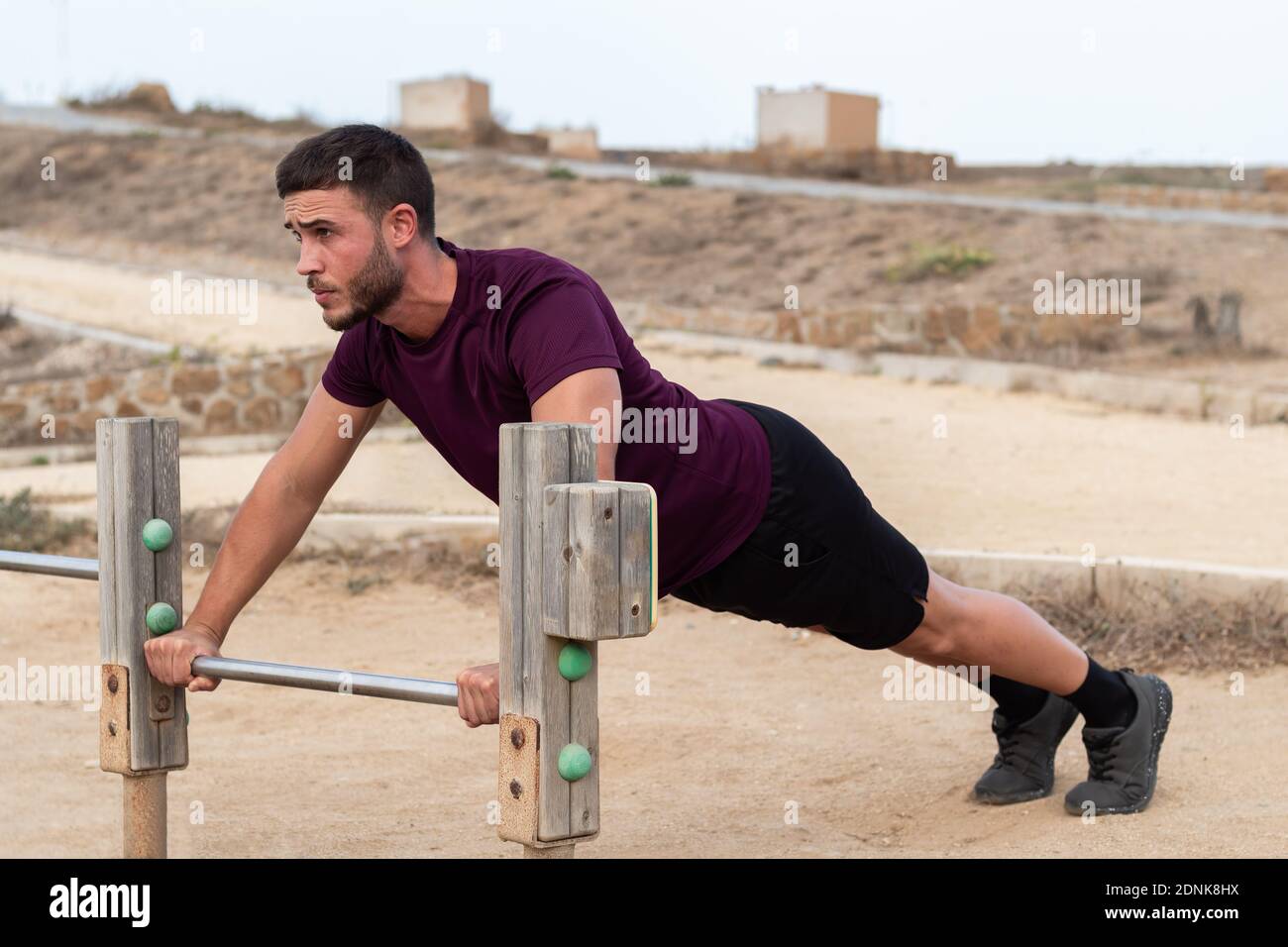 Outdoor workout park bar hi-res stock photography and images - Alamy