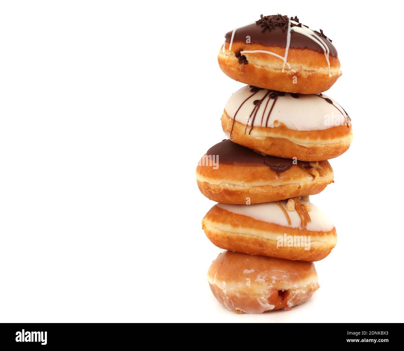 Stacked chocolate donuts Cut Out Stock Images & Pictures - Alamy