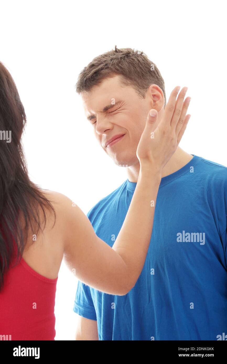Woman Slapping Man High Resolution Stock Photography and Images - Alamy