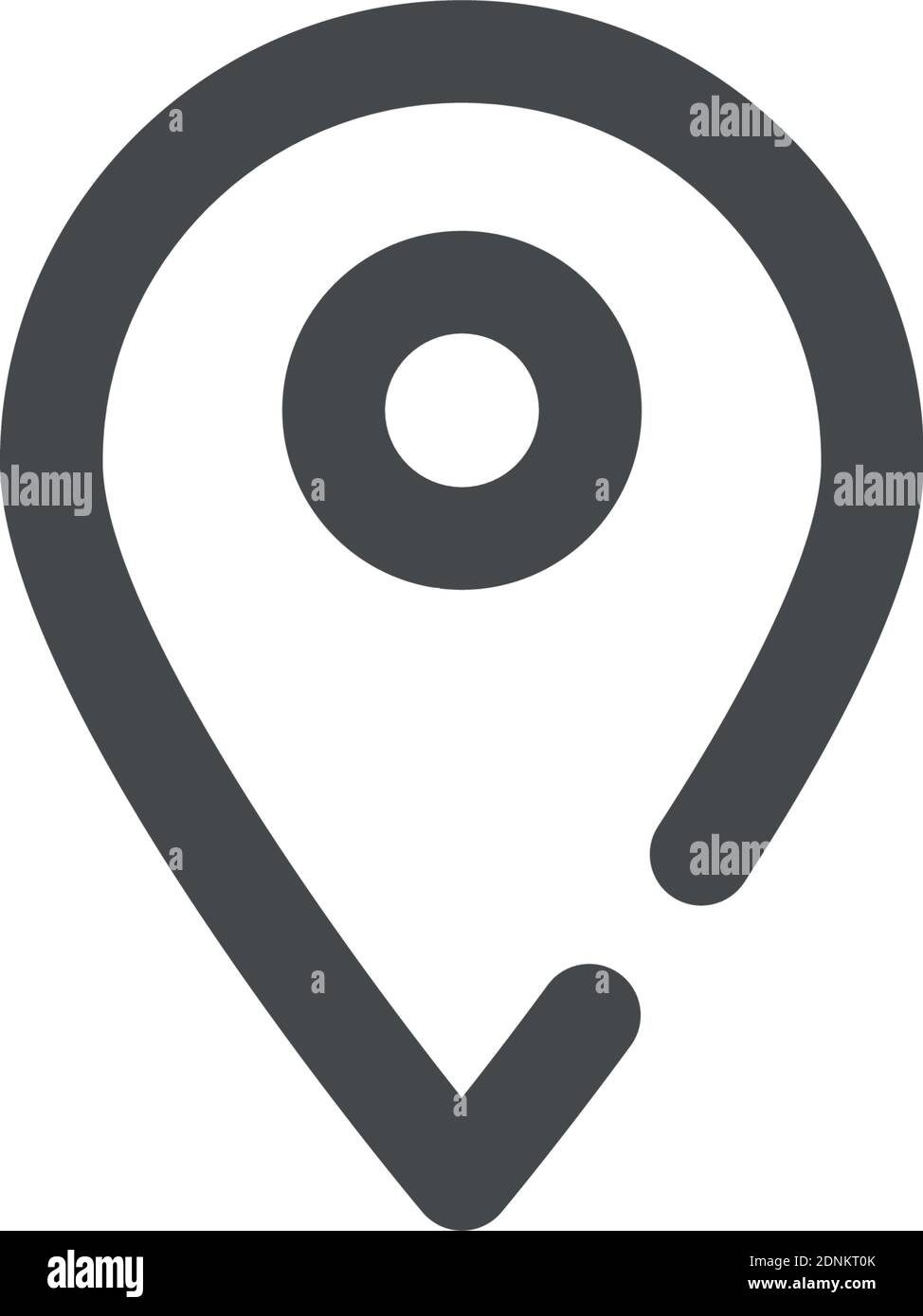 pin vector icon modern simple vector illustration Stock Vector Image ...