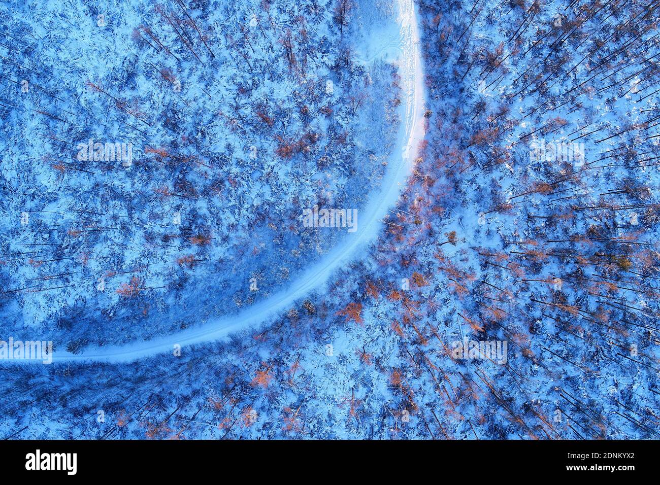 Aerial beautiful snow mountain Stock Photo - Alamy