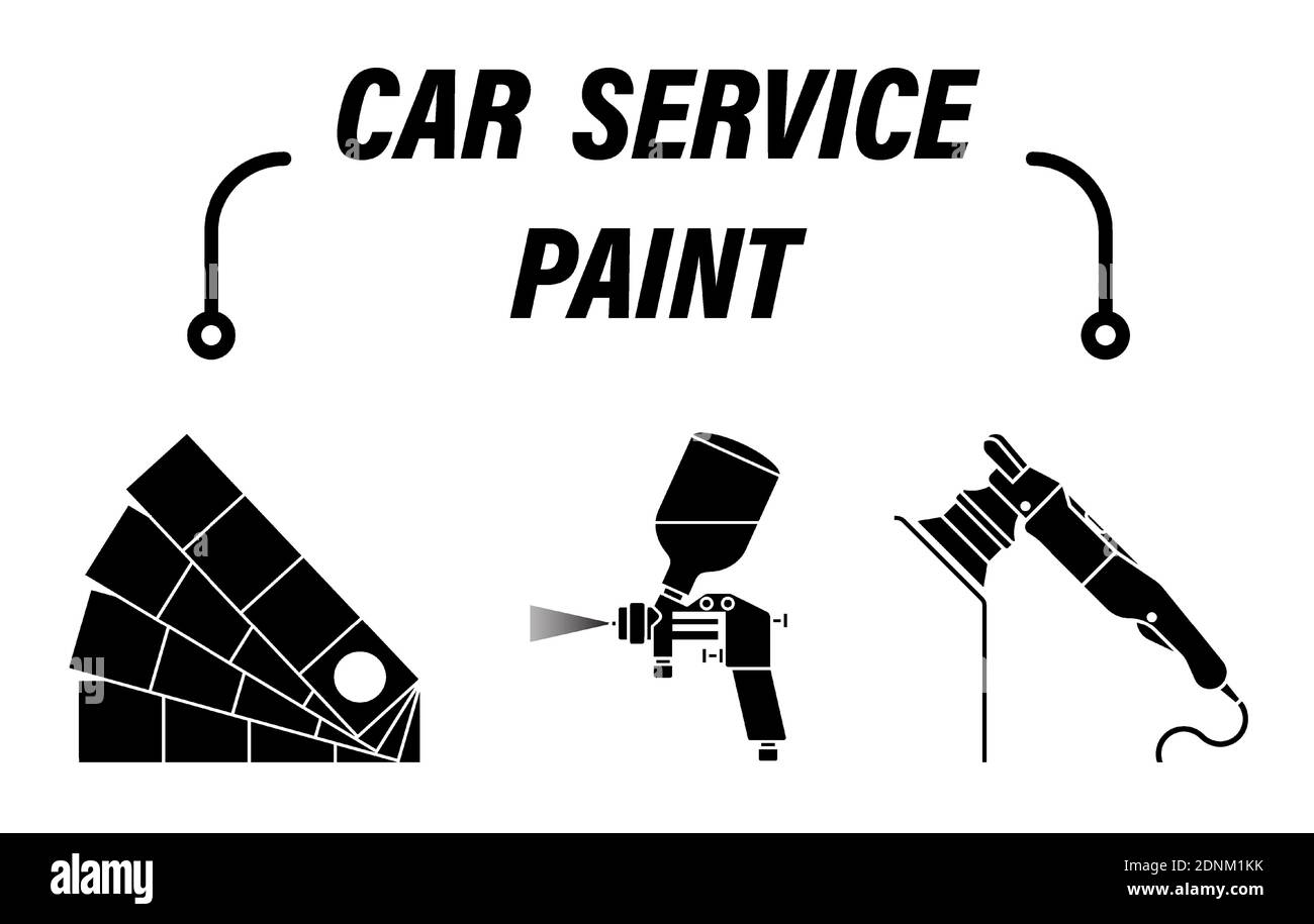 Auto body repair icon vector vectors hi-res stock photography and ...