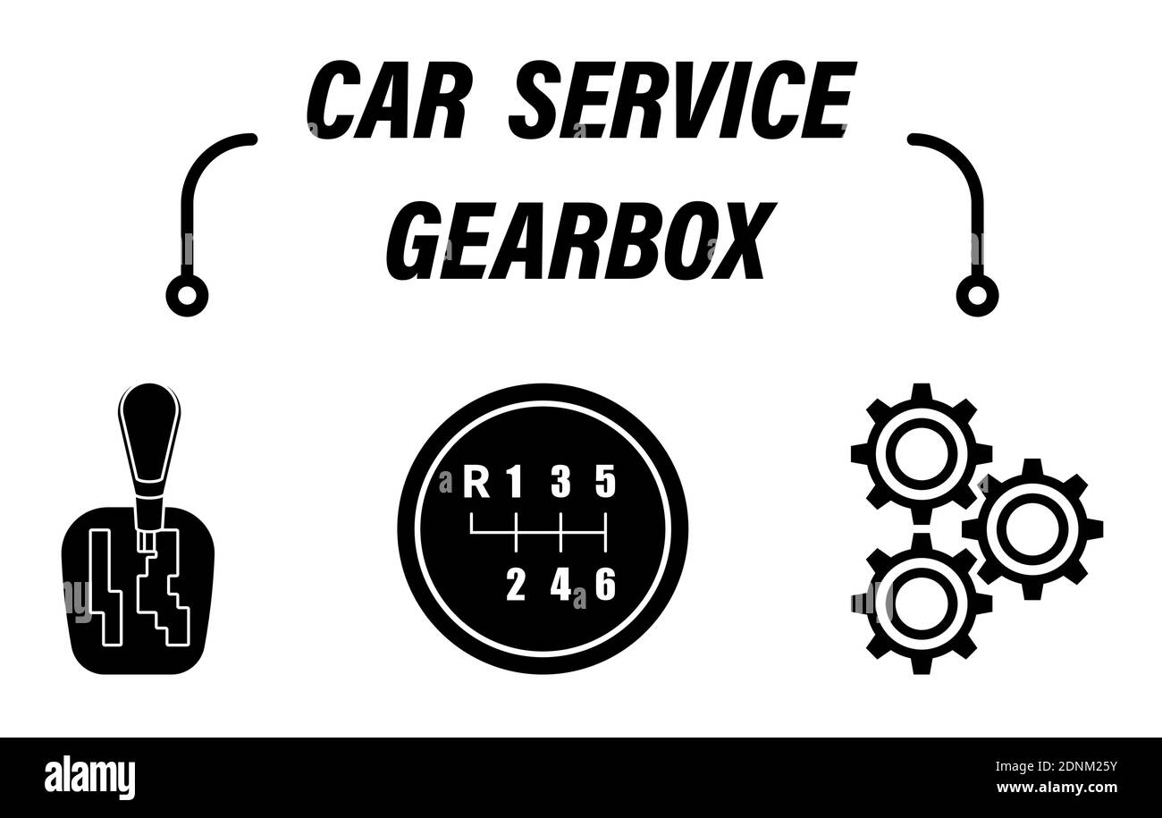 Infographics, car repair service. Car gearbox is mechanical and ...