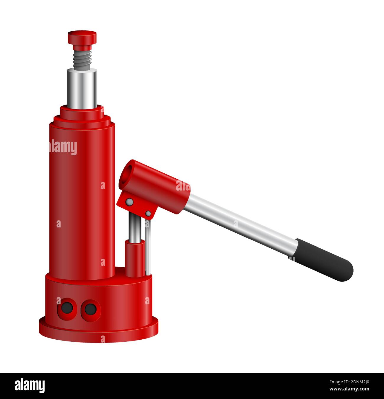 Hydraulic jack Stock Vector Images - Alamy