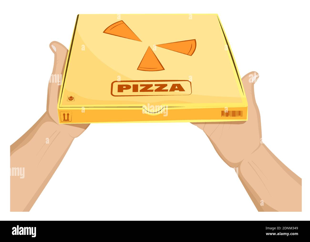 Carton a pizza Stock Vector Images - Alamy