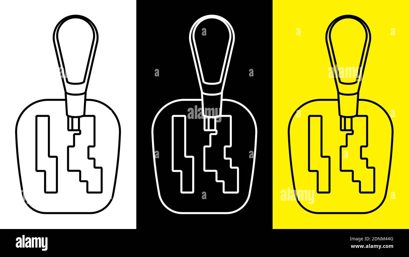 Automatic transmission gearbox isolated Stock Vector Images - Alamy