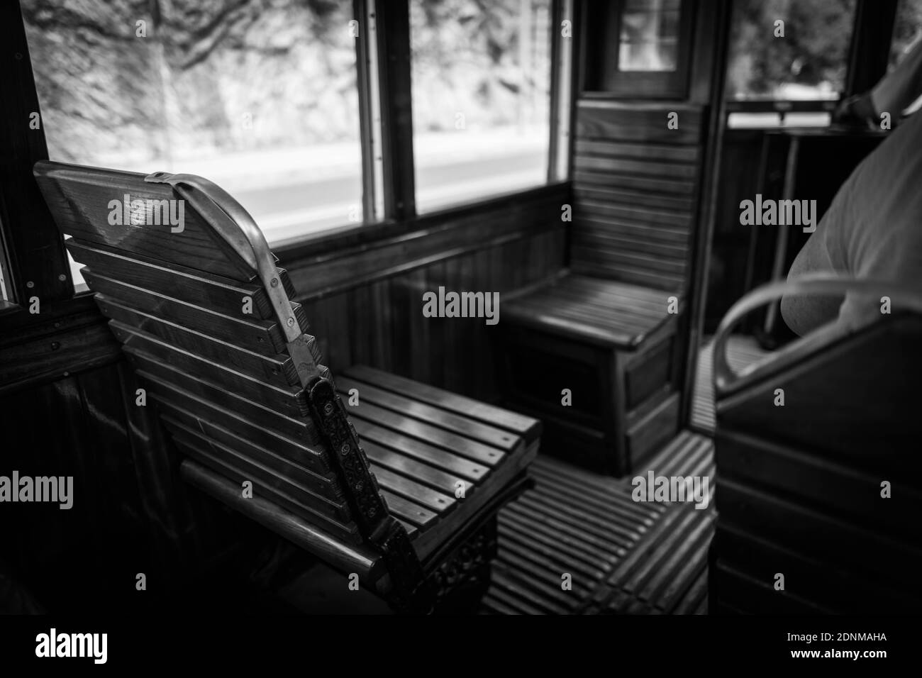 Bus seat empty Black and White Stock Photos & Images - Alamy