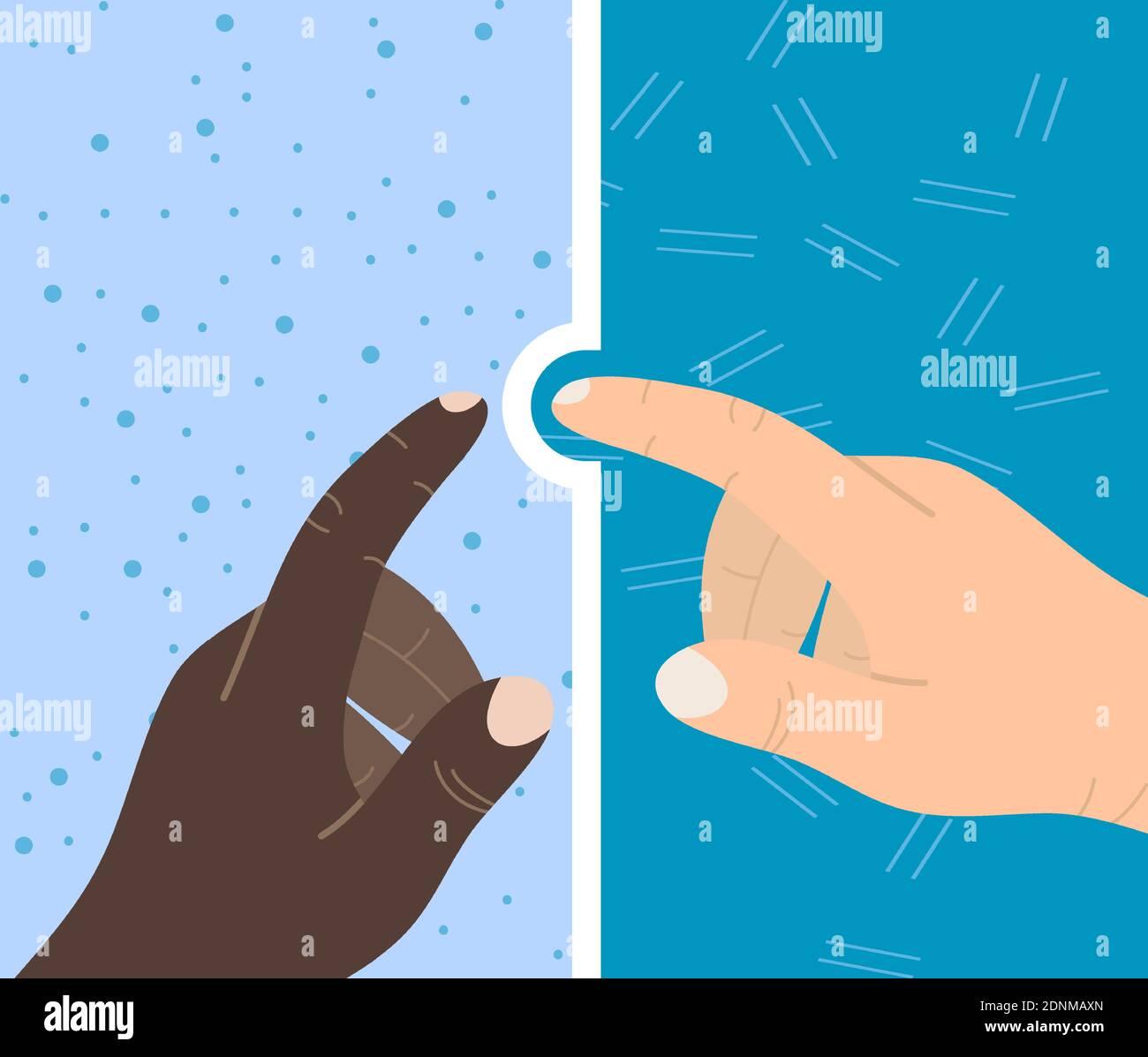 Communication barriers between people of different cultures and skin ...