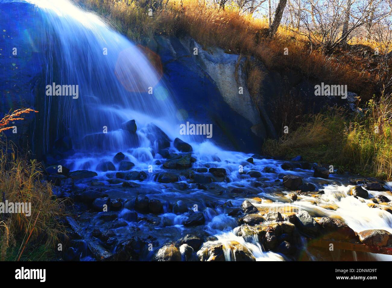 Changbai mountain scenic waterfall Stock Photo - Alamy