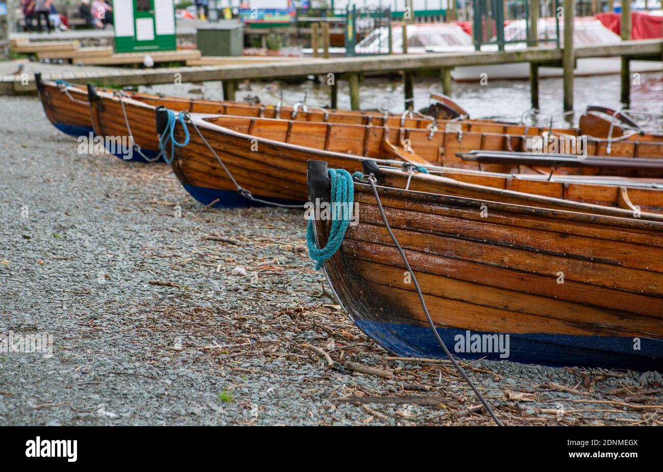 Rowboats on the shore Stock Photo - Alamy