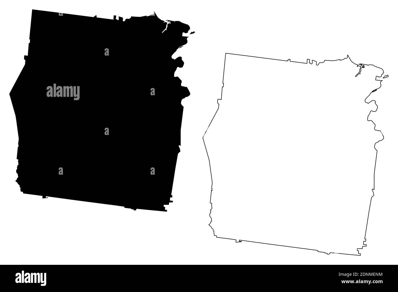 Map of dickson city hi-res stock photography and images - Alamy
