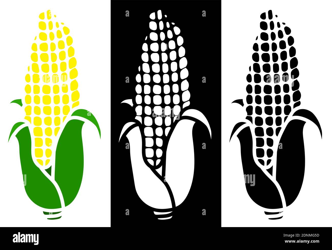 Harvest harvesting maize corn Stock Vector Images - Alamy