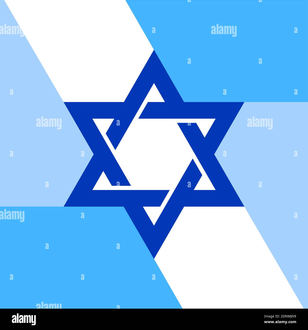 Star of David template for infographic. Hexagonal star of national flag ...