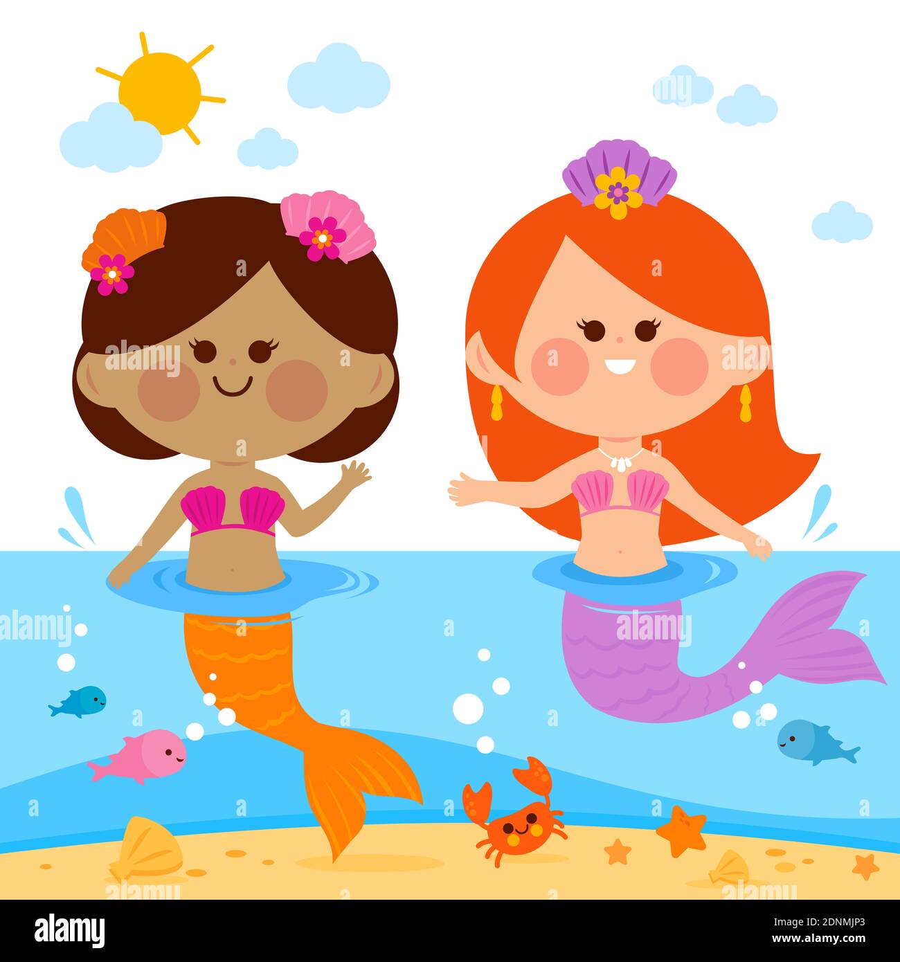 Seashell mermaids hi-res stock photography and images - Alamy