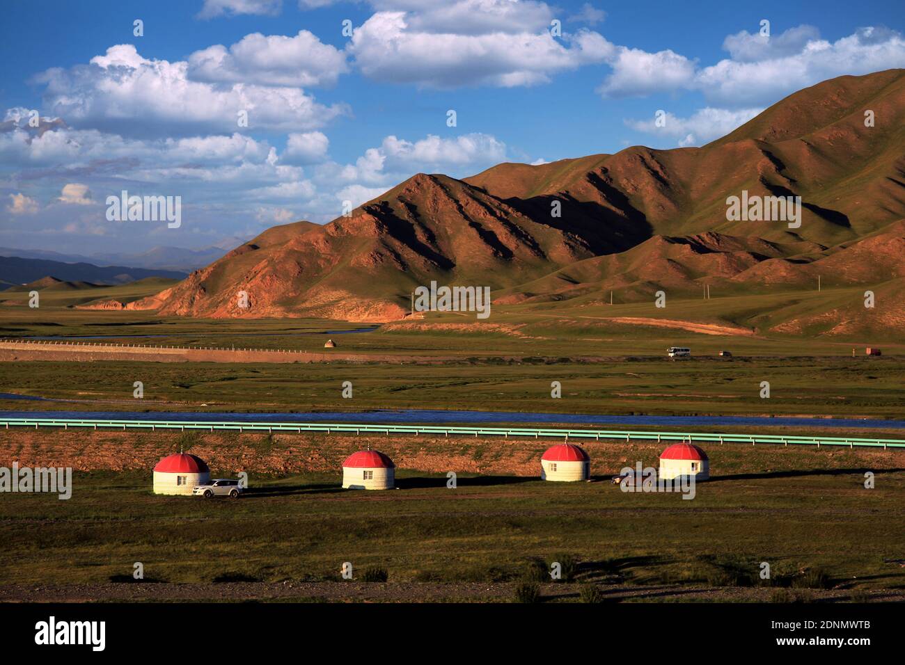 Beautiful summer landscape in xinjiang Stock Photo - Alamy