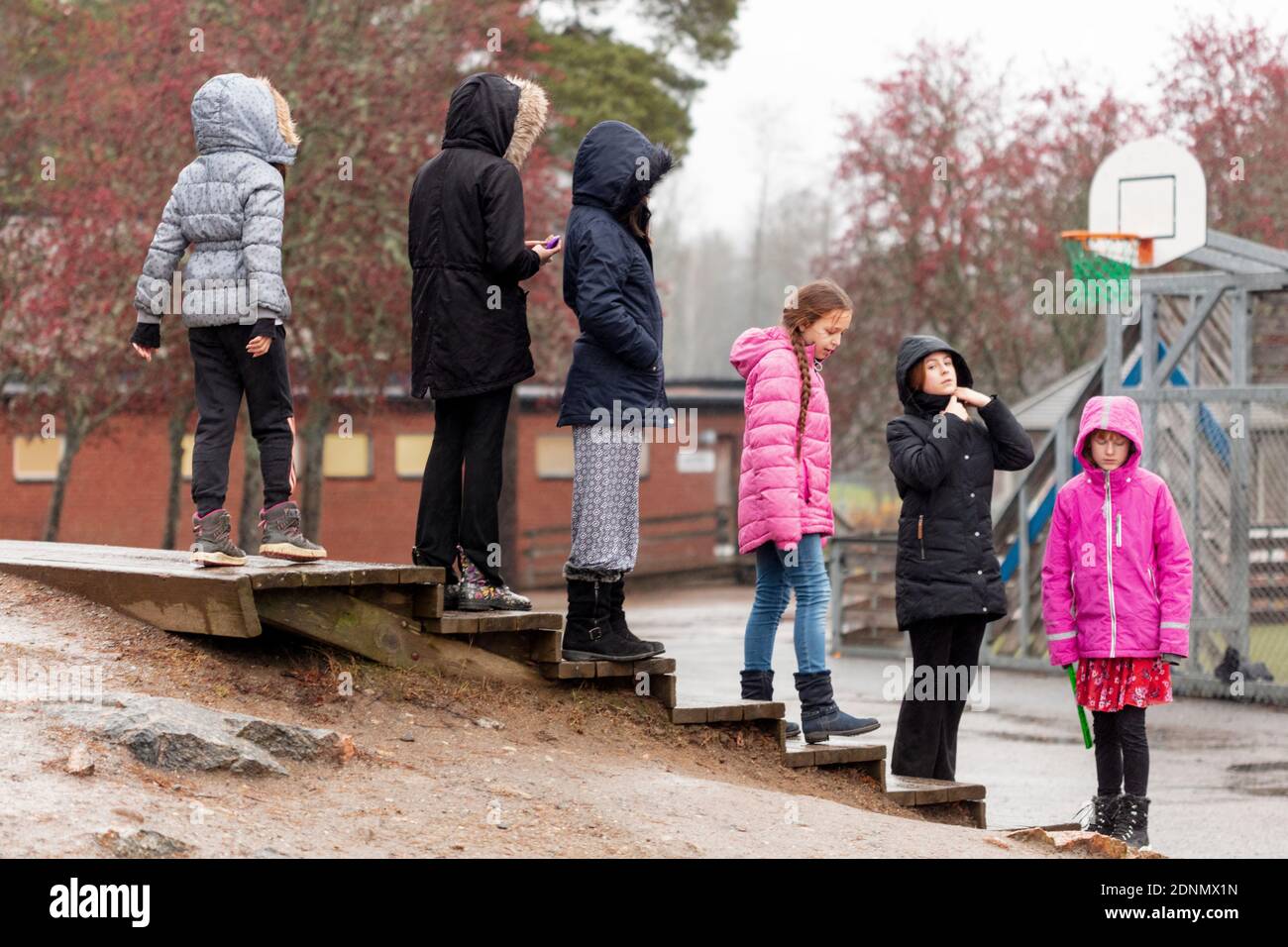 Girls together during break at school Stock Photo - Alamy