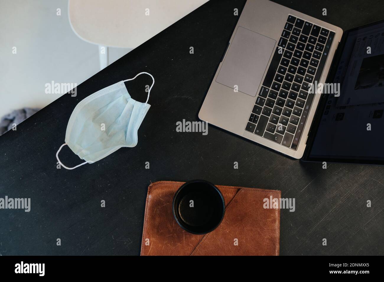 Protective mask laptop keyboard hi-res stock photography and images - Alamy
