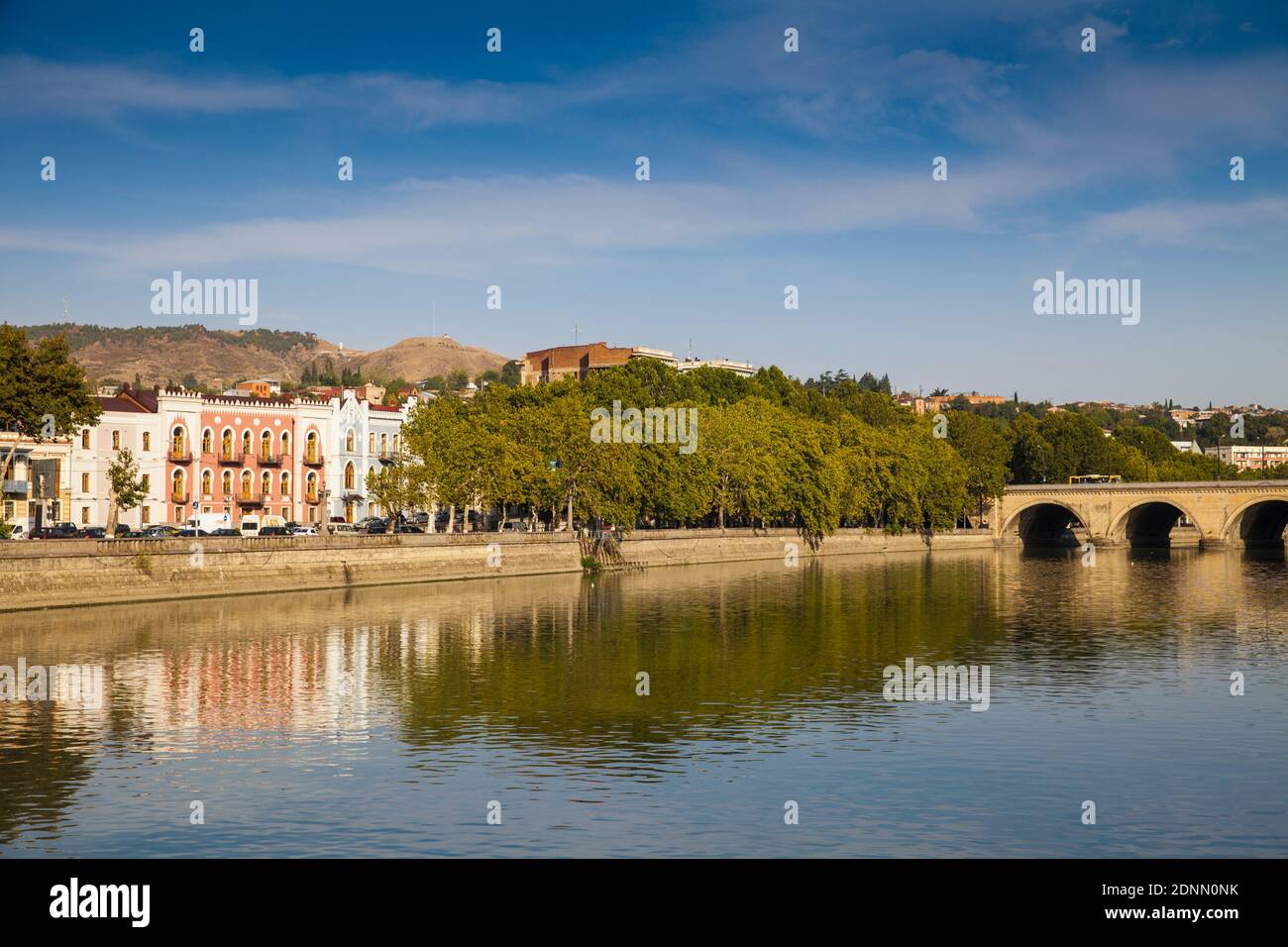 Georgia, Tbilisi, View of Mtkvari (Kura) river Stock Photo - Alamy