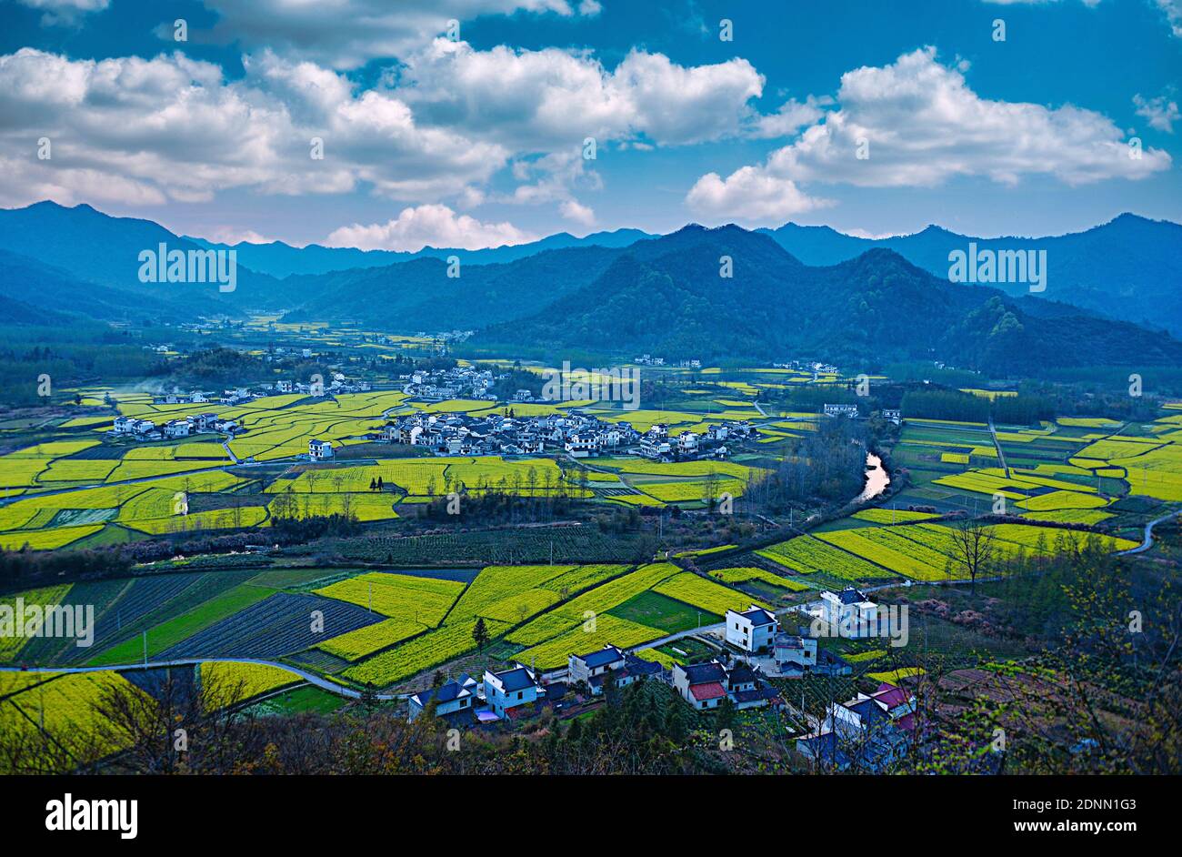 The most beautiful countryside in anhui province Stock Photo - Alamy