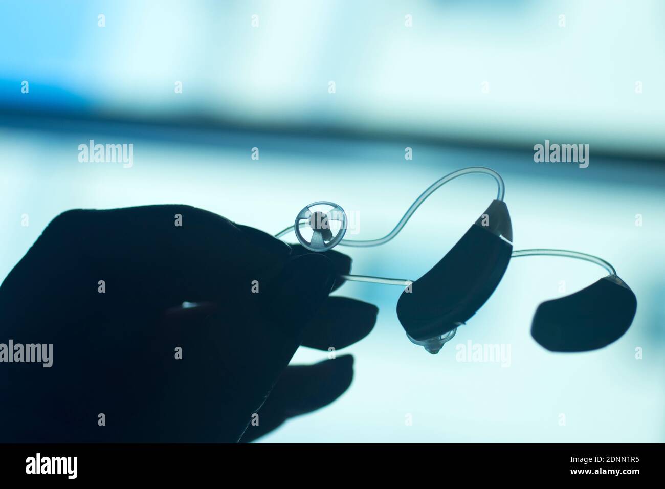 Digital modern technology for deaf people micro hearing aid Stock Photo ...