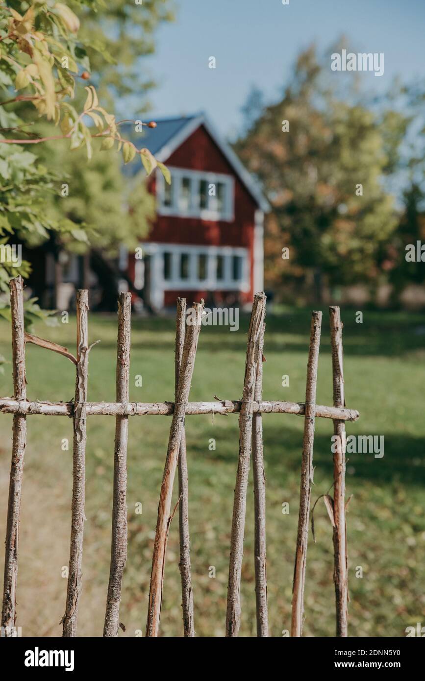 Fence wooden hi-res stock photography and images - Alamy
