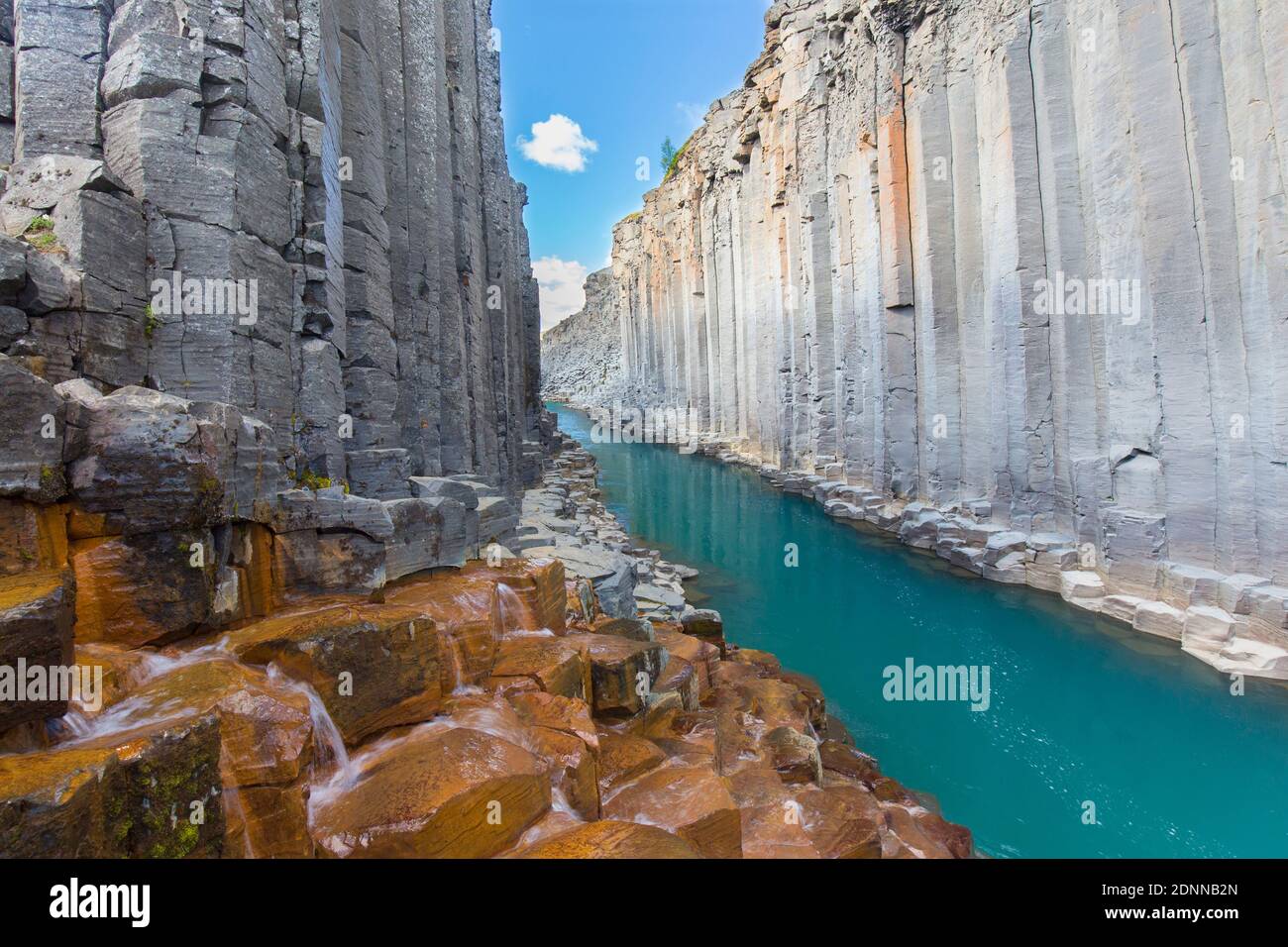 Studlagil canyon columns hi-res stock photography and images - Alamy