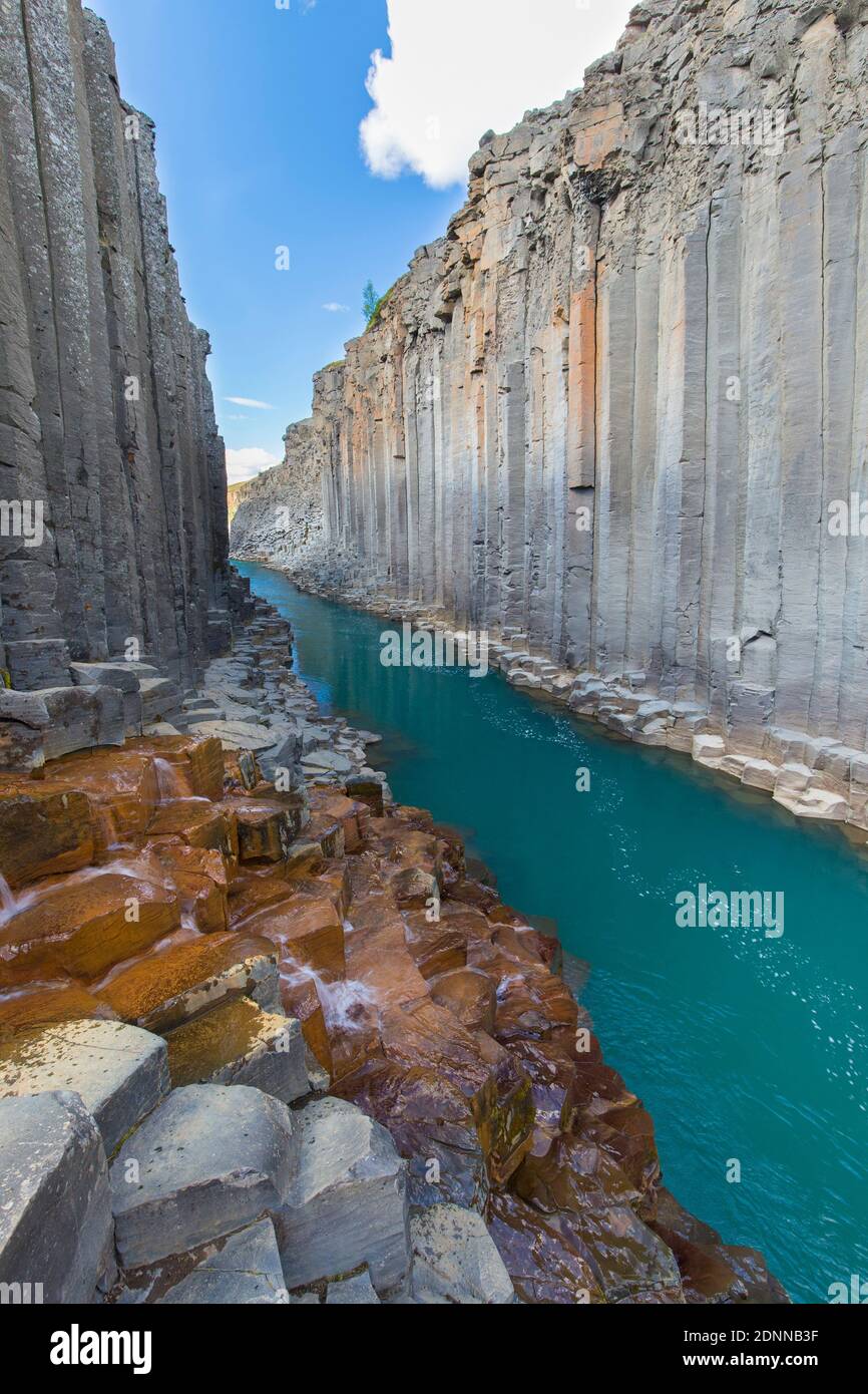 Studlagil basalt canyon iceland hi-res stock photography and images - Alamy