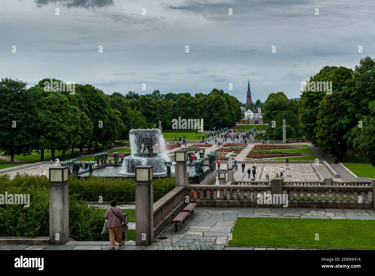 NORWAY, OSLO - JULY 15: Frogner Park is a public park, a permanent ...