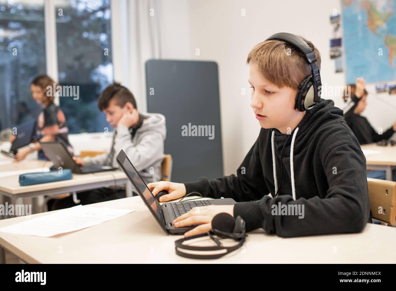 In school boy using hi-res stock photography and images - Alamy