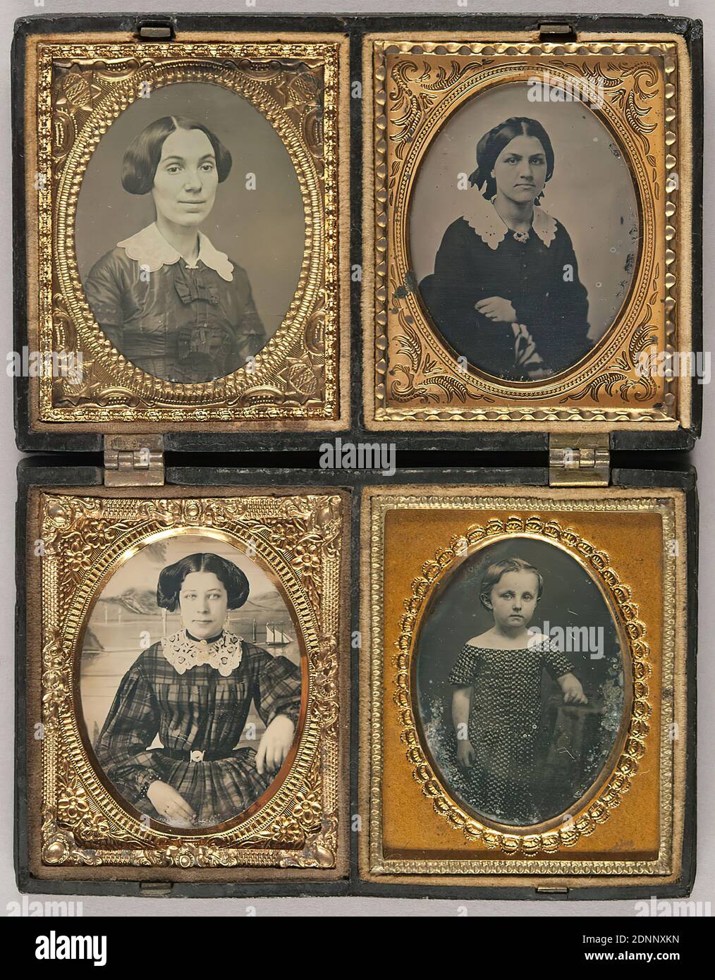 Littlefield, Parsons & Co, Three women and one child, daguerreotype ...