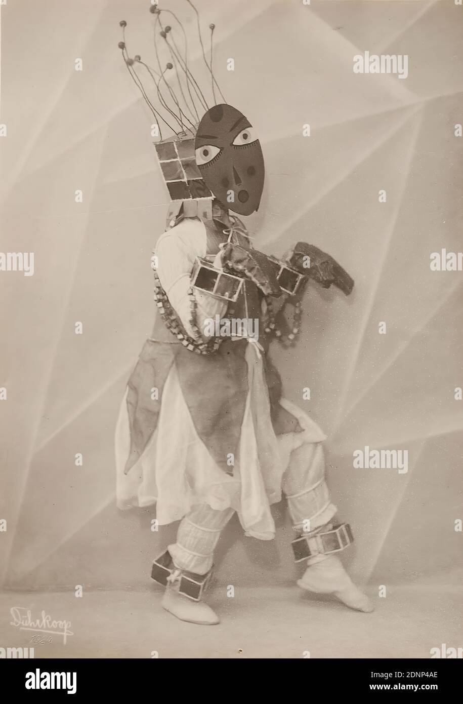 Minya Diez-Dührkoop, dance mask Insect Dancer by Lavinia Schulz, silver ...