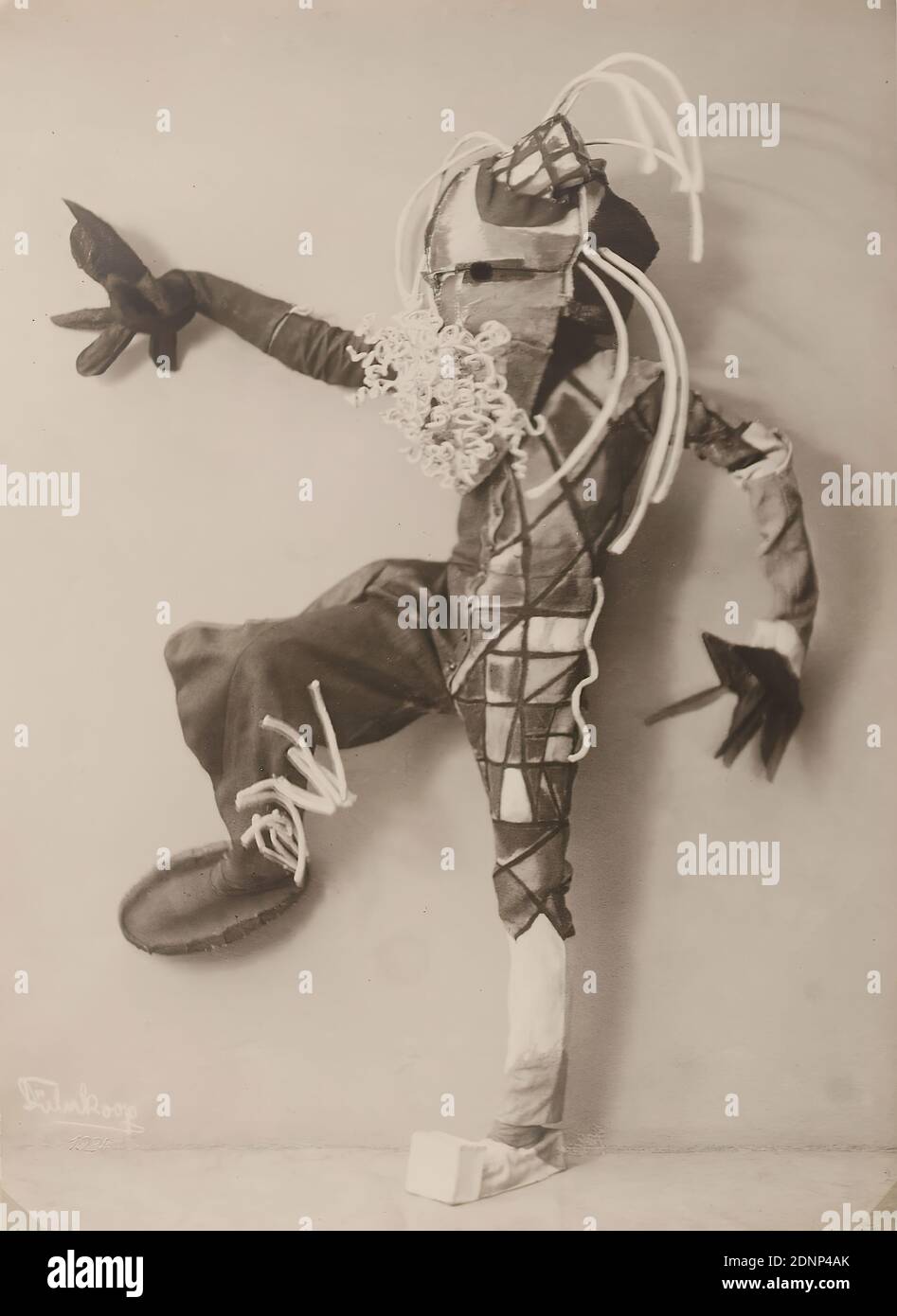 Minya Diez-Dührkoop, dance mask Toboggan Man by Lavinia Schulz, silver ...