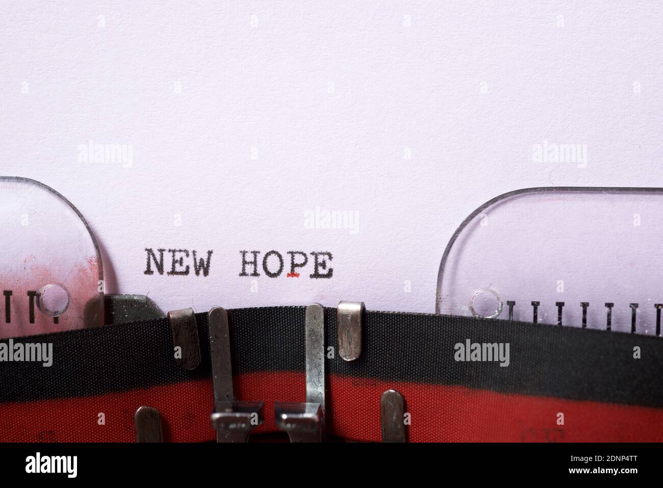 New hope phrase written with a typewriter Stock Photo - Alamy